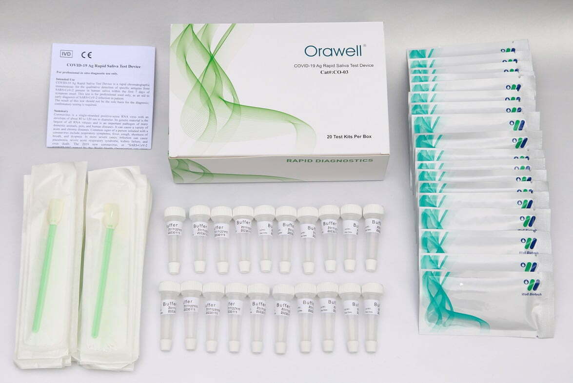 One Step COVID-19 Ag Rapid Saliva Test Device Lollipop - VQUEST